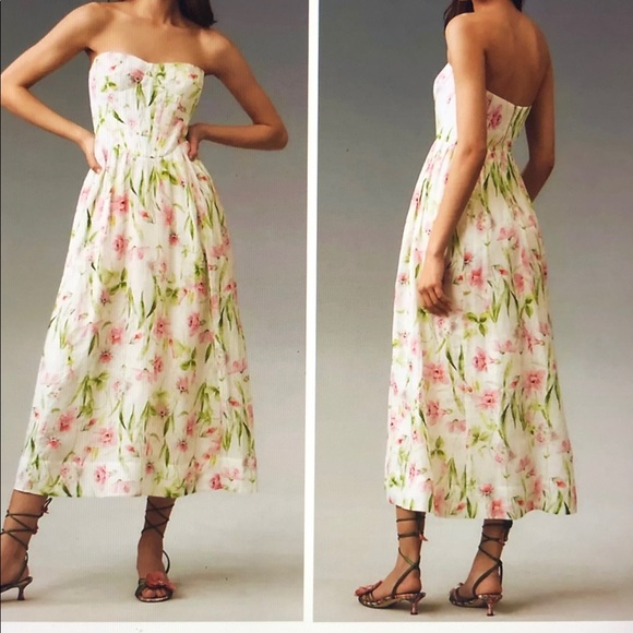 Bardot Dresses Bardot Lola Strapless Corset Bodice Floral